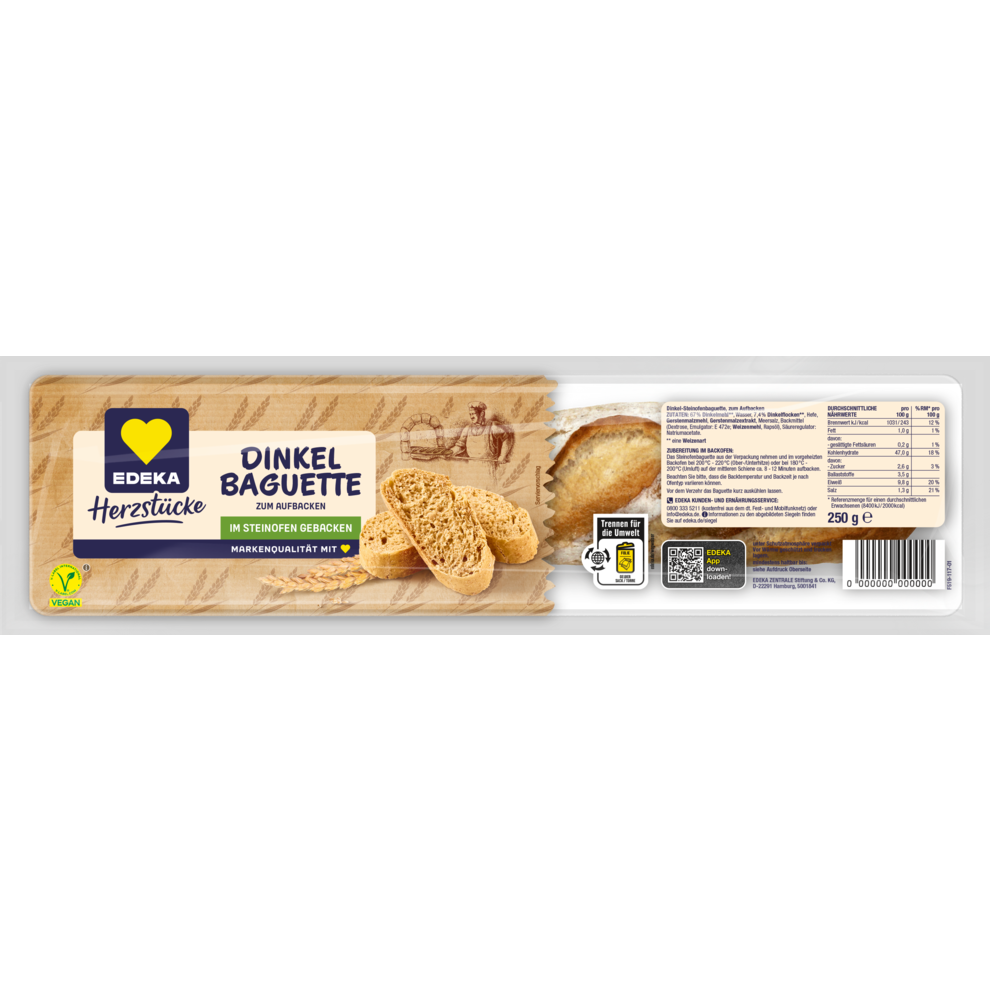 Steinofenbaguette Dinkel | EDEKA