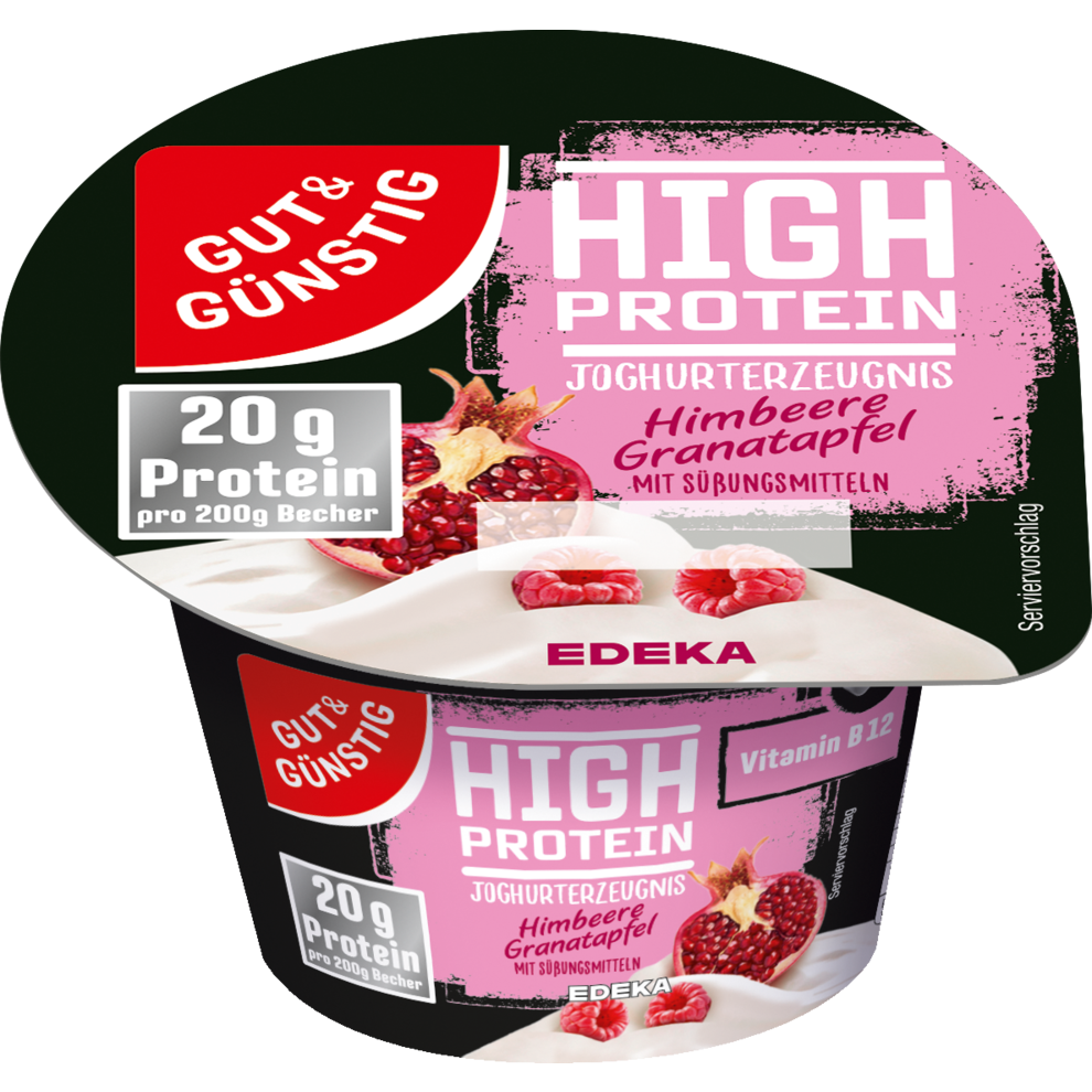 Proteinjoghurt Himbeere-Granatapfel | EDEKA