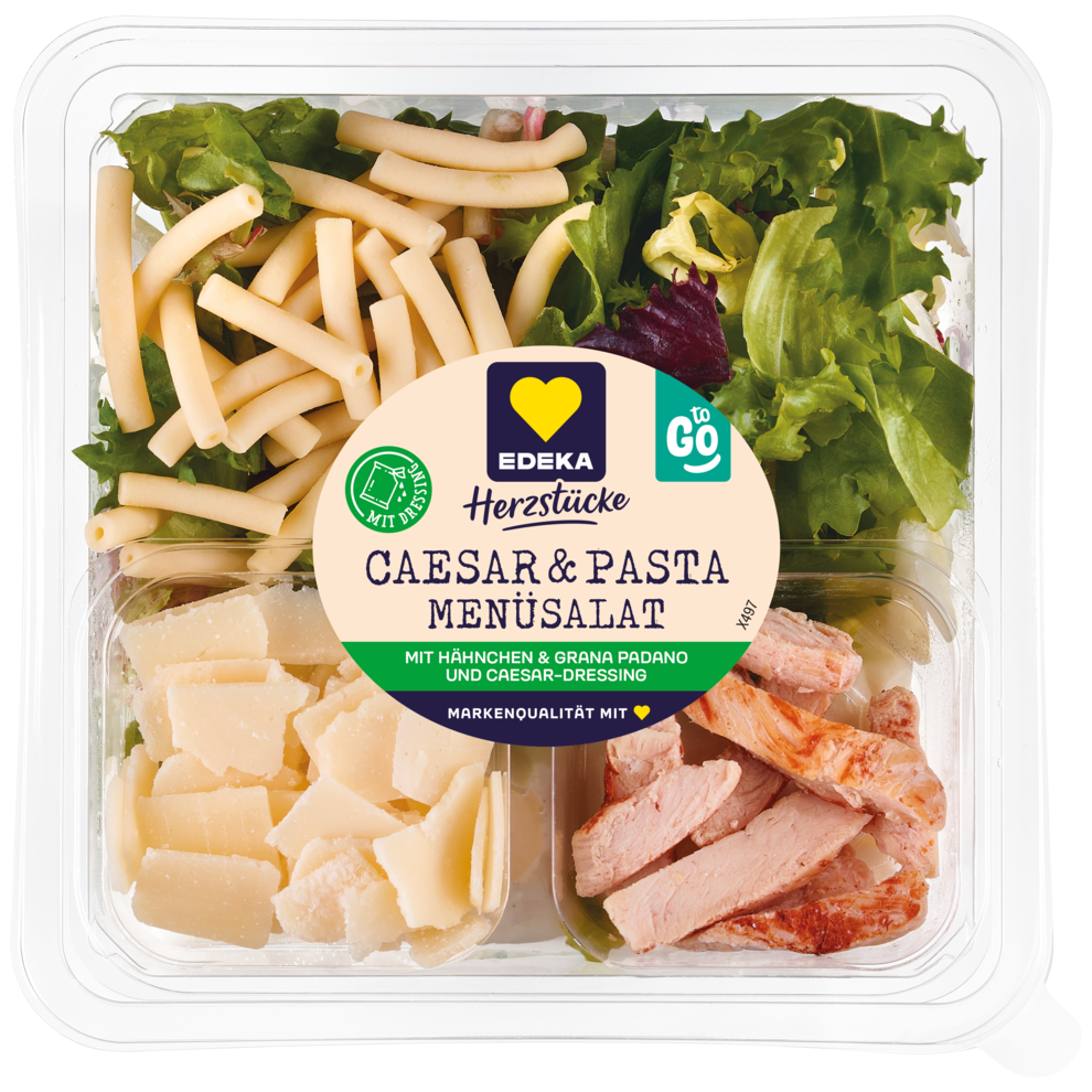 Menü Salat Caesar und Pasta | EDEKA